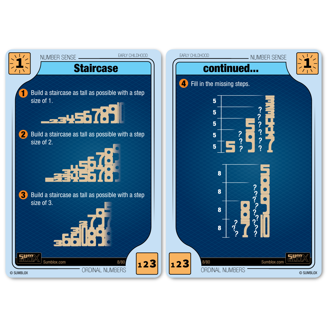 Early Childhood Activity Cards (80 Cards) – SumBlox